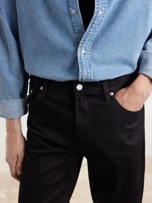 FRAME Modern Straight-leg Jeans - Black