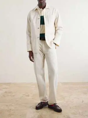 DRAKE'S Straight-leg Jeans - Ecru