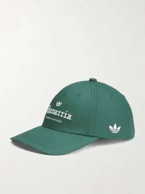 ADIDAS ORIGINALS Willy Chavarria Logo-embroidered Cotton Baseball Cap - Green