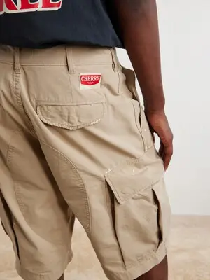CHERRY LOS ANGELES Wide-leg Cotton Cargo Shorts