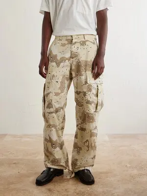 CHERRY LOS ANGELES Wide-leg Camouflage Cargo Trousers