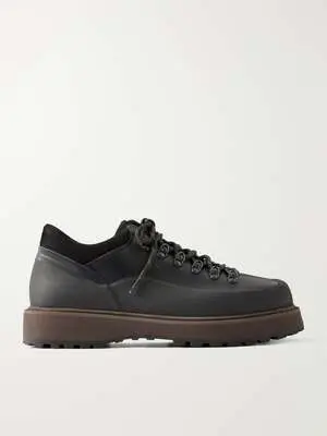Diemme Cornaro Due Gomma Rubber Leather Hiking Boots - Black