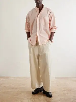 CHERRY LOS ANGELES Button-down Cotton-poplin Shirt