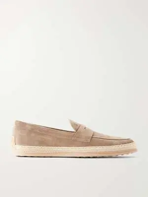 TOD'S Suede Espadrilles - Beige