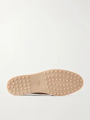 TOD'S Suede Espadrille Loafers