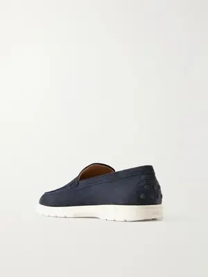 TOD'S Gommino Suede Loafers - Blue