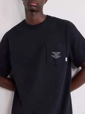 WTAPS® Logo-appliquéd Printed Cotton-jersey T-shirt