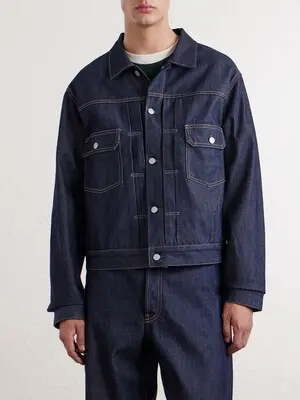 Acne Studios Cropped Denim Trucker Jacket