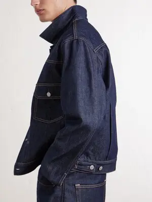 Acne Studios Cropped Denim Trucker Jacket