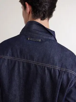 Acne Studios Cropped Denim Trucker Jacket