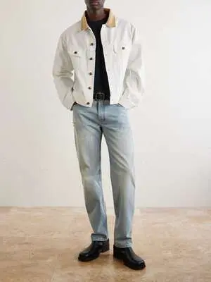 CHERRY LOS ANGELES Straight-leg Distressed Jeans