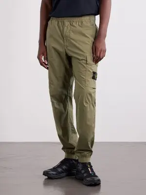 Stone Island Tapered Stretch-cotton Cargo Trousers