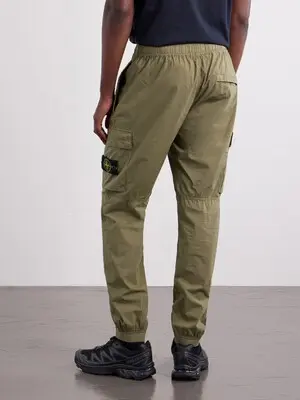 Stone Island Tapered Stretch-cotton Cargo Trousers