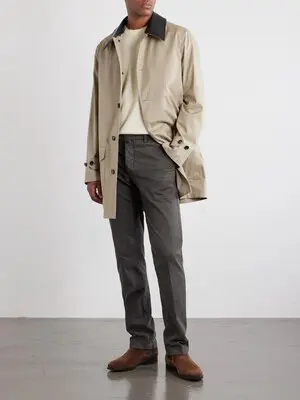 Kiton Straight-leg Lyocell-blend Trousers