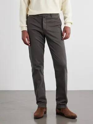 Kiton Straight-leg Lyocell-blend Trousers