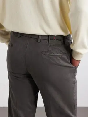 Kiton Straight-leg Lyocell-blend Trousers