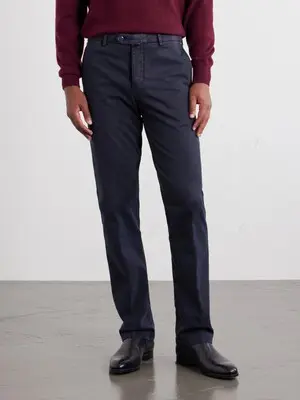 Kiton Straight-leg Lyocell-blend Trousers