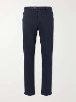 Kiton Straight-leg Lyocell-blend Trousers