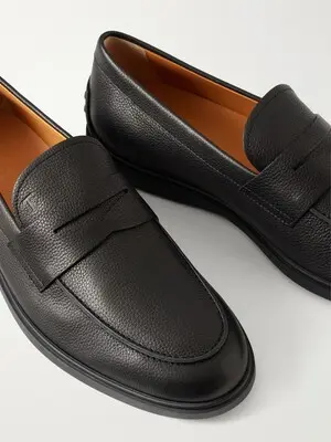 TOD'S Full-grain Leather Penny Loafers
