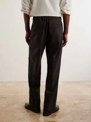 Nn07 Kay 10037 Straight-leg Pleated Woven Trousers