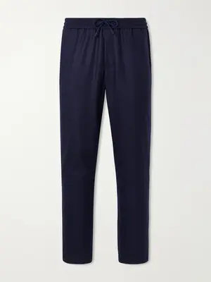 Sease Mindset Straight-leg Stretch Virgin Wool Flannel Trousers - Blue