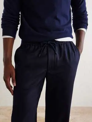 Sease Mindset Straight-leg Stretch Virgin Wool Flannel Trousers