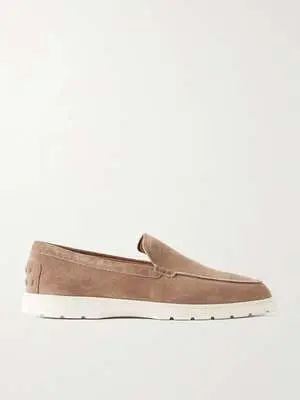 TOD'S Gommino Suede Loafers - Brown