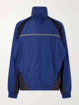 MAISON MARGIELA Mesh-trimmed Shell Jacket - Blue