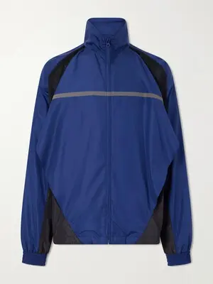MAISON MARGIELA Mesh-trimmed Shell Jacket - Blue