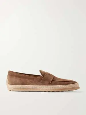 TOD'S Suede Espadrilles - Brown