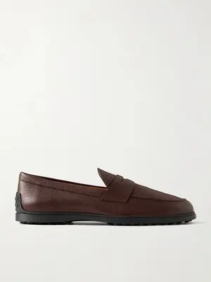TOD'S Full-grain Leather Penny Loafers