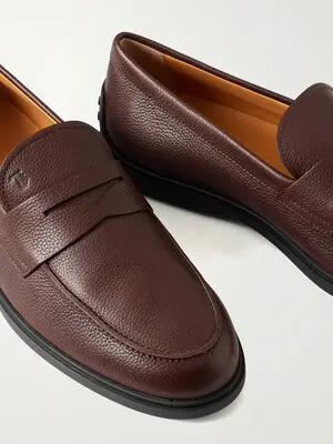 TOD'S Full-grain Leather Penny Loafers