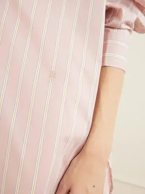 THE FRANKIE SHOP Oana Striped Cotton Poplin Shirt