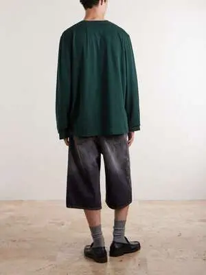 Acne Studios Logo-embroidered Cotton-jersey T-shirt