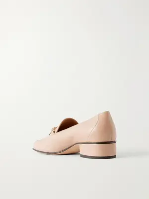 TOD'S Embellished Leather Loafers