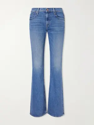 MOTHER The Jinx Heel Low-rise Flared Jeans - Mid Denim