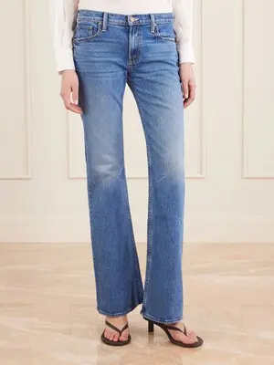 MOTHER The Jinx Heel Low-rise Flared Jeans - Mid Denim