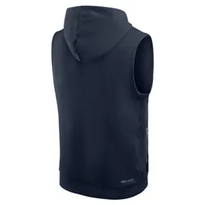 Nike Atlanta Braves Authentic Collection Standard Issue Sleeveless Pullover Hoodie - Blue