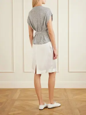 Proenza Schouler White Label Reeva" Jersey T-shirt - Gray