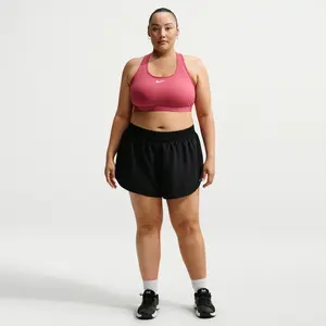 Nike One Dri-fit Mid-rise 3" Brief-lined Shorts - Black