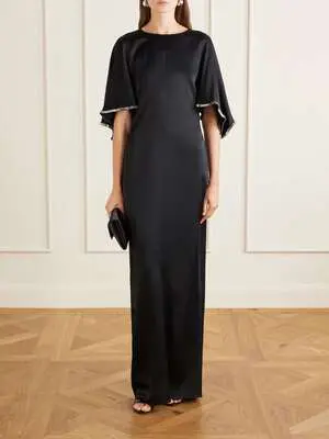 Stella McCartney Embellished Satin Maxi-dress