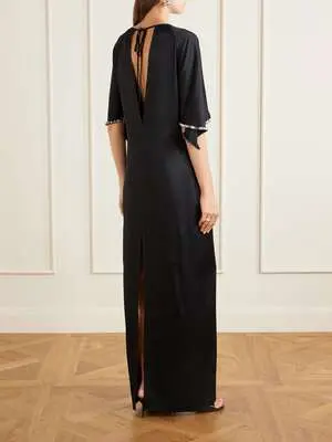Stella McCartney Embellished Satin Maxi-dress