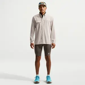 Nike Aireez" Long-sleeve Button-up Trail Running Top