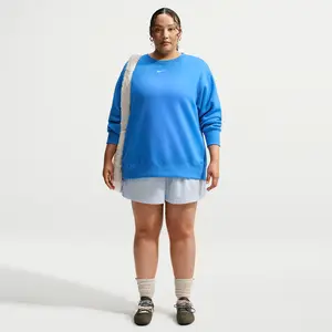 Nike Phoenix Fleece Oversized Crew-neck Sweatshirt - Blue