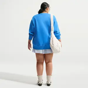 Nike Phoenix Fleece Oversized Crew-neck Sweatshirt - Blue