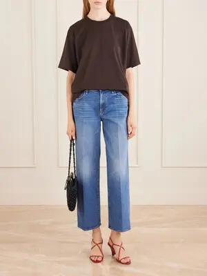 MOTHER The Mid Rise Maven Flood Wide-leg Jeans