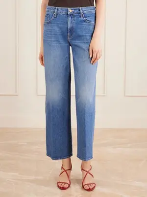 MOTHER The Mid Rise Maven Flood Wide-leg Jeans