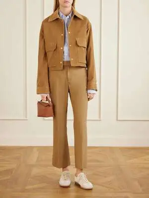 Maria Mcmanus Organic Cotton Ribbed Cropped Jacket