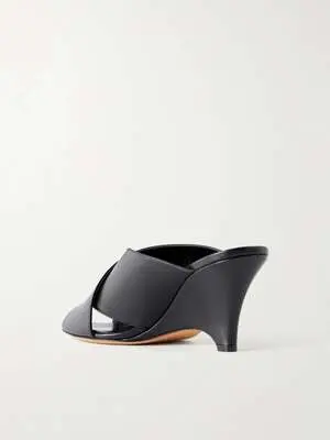 Le Monde Beryl Luca 70 Leather Wedge Sandals