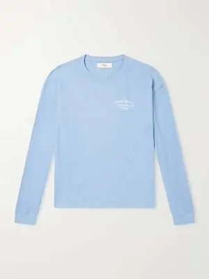 CHERRY LOS ANGELES Logo-printed Cotton-jersey T-shirt - Blue